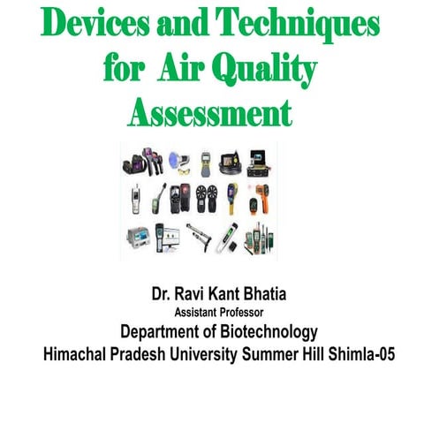 Devices for Air Quality Assessment and Monitoring | PDF