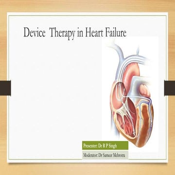 Device therapy in heart failure | PPTX