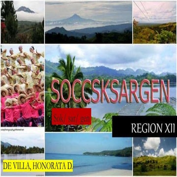 REGION XII (SOCCSKSARGEN) Literature | PPTX
