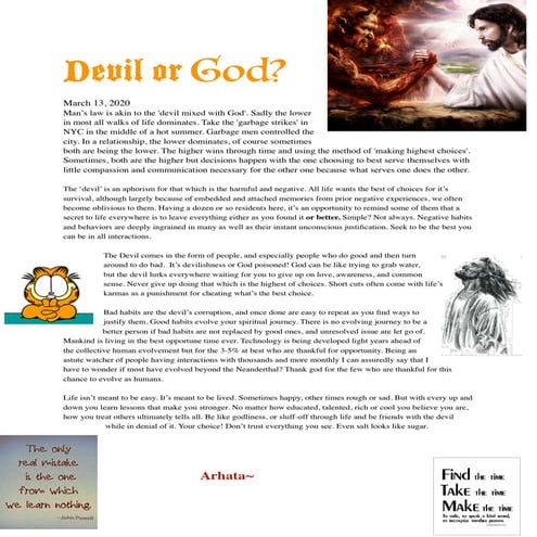 Devil or god? | PDF