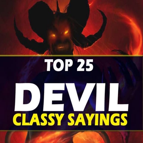 Devil Classy Sayings | PPT