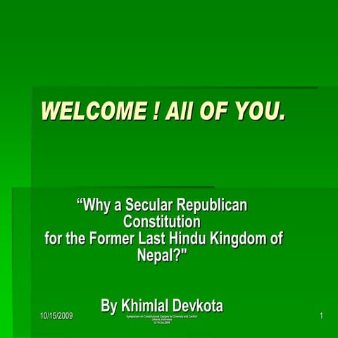 Devkota slides | PPT