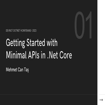 Devnot Dotnet Konf Minimal Api | PPT | Free Download