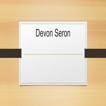 Devon Seron Biography, Early Life, Career.pptx