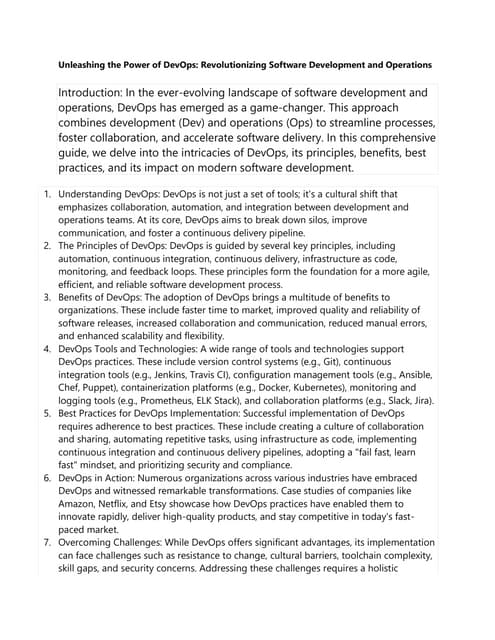 What Is Devops And Rule Of Thumb Deploy It Ppt