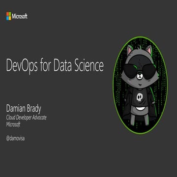 DevOps for Data Science - NDC Sydney | PDF