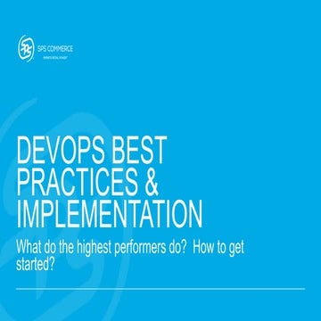 DevOps Best Practices and Implementation Roadmap | PDF