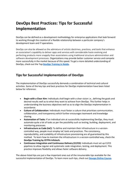 DevOps Certification for IT Service Management (ITSM) Integrating ITSM ...