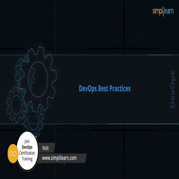 DevOps Best Practices | DevOps Tutorial For Beginners | DevOps Tutorial ...