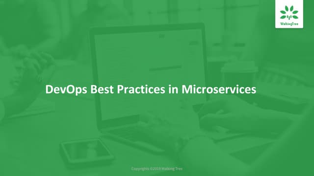 Devops Best Practices In Microservices Walkingtree Technologies Ppt