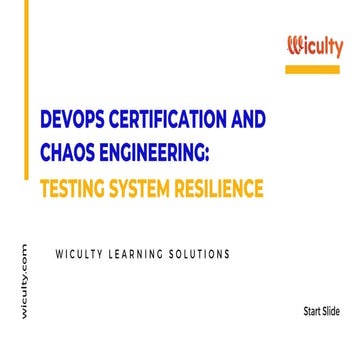 _DevOps Certification and Chaos Engineering Testing System Resilience ...