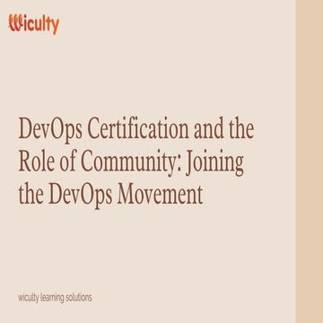 DevOps Foundation Certification Building the Core Skills for Collaboration.pptx