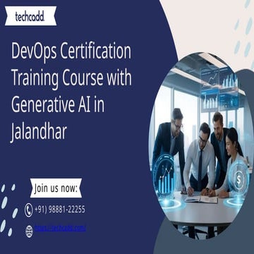 Advanced DevOps Training And Certification Course in Jalandhar | PPTX