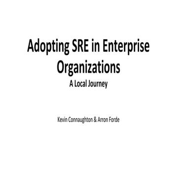 Sre In Enterprise Local Journey Devopsdays Galway Pptx Cloud Computing Internet
