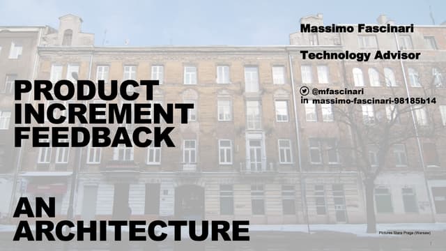 Product Increment Feedback Architecture Devopsdays Warsaw Ppt