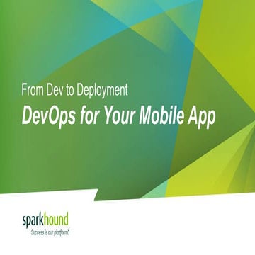 DevOps for Your Mobile App | PPTX