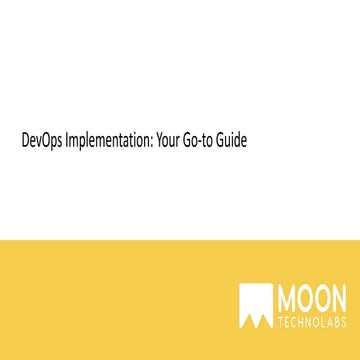 Dev ops implementation your go-to guide | PPT