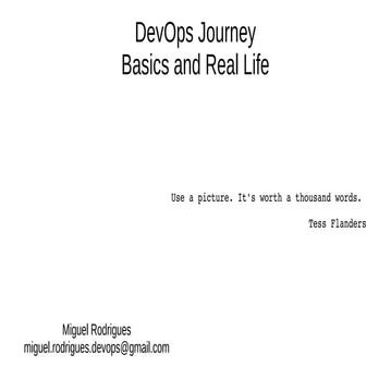 Dev ops journey basics and real life | PDF