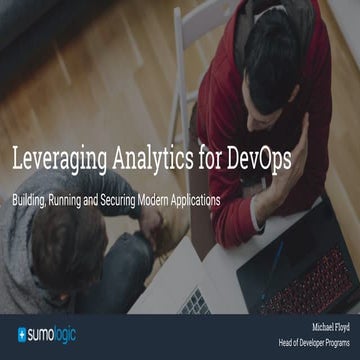 Leveraging Analytics For Devops Ppt 