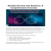 DevOps Services and Solutions: A Comprehensive Overview | PDF