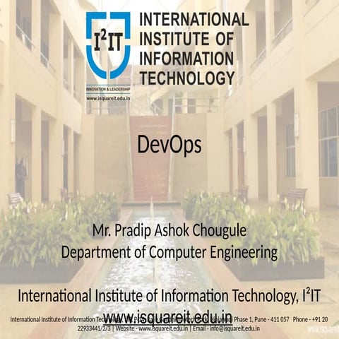 DevOps slides with standard workflow and process | PPTX