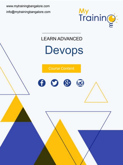 Devops training institute in bangalore | PDF Devops training institute in bangalore | PDF