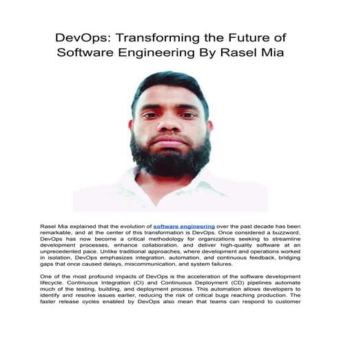 DevOps: Transforming the Future of Software Engineering By Rasel Mia.pdf