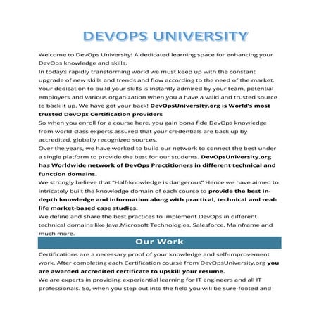 Devops University Pdf