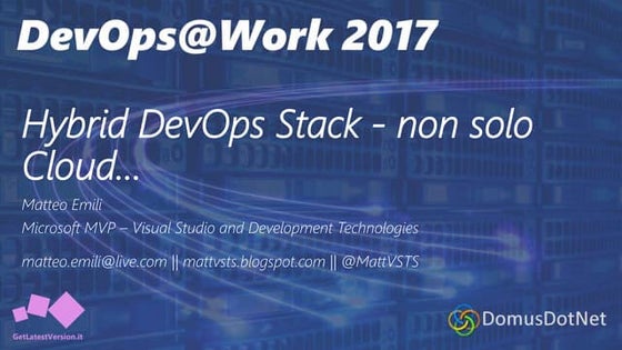 Uno sguardo a Team Foundation Server 2017 | PPTX