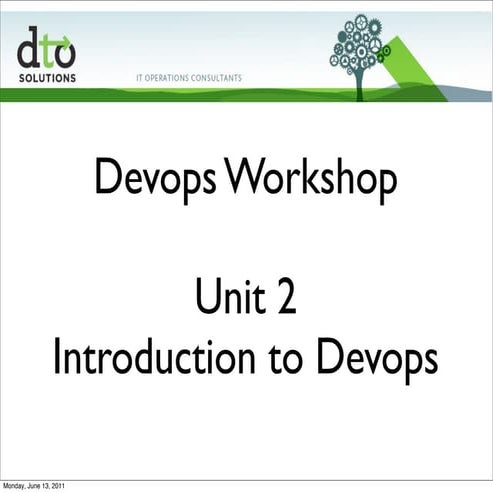 Devops Workshop Unit2 Ppt