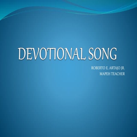 Devotional song | PPTX