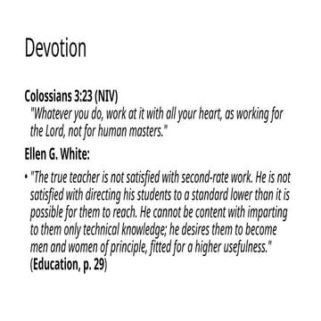 Daily Devotional for Christian about Jesus | PPT