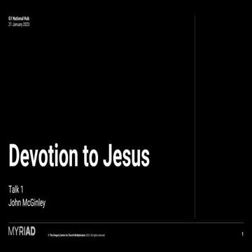 Devotion to Jesus | PPT