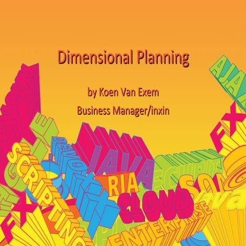 Dimensional planning (Devoxx 2009) | PPT | Business Accounting ...