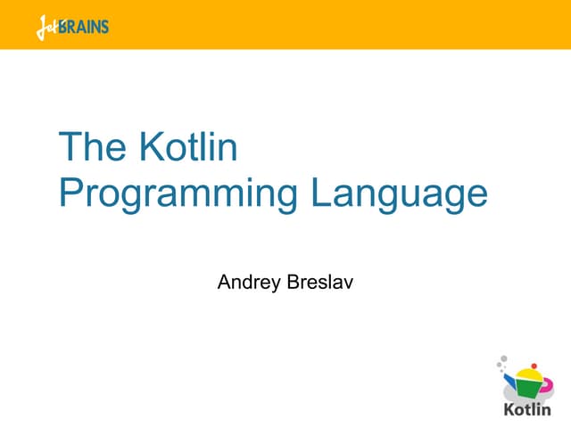Kotlin Devoxx 2011 Ppt