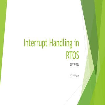 DEV PATEL-IU1941090008-Interrupt Handling in RTOS.pptx