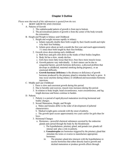 Dev psych.ch5.outline | PDF