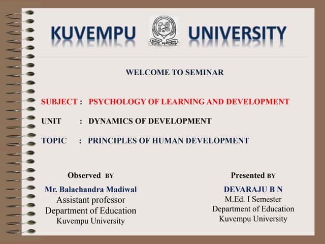 Principles of Human Development | PPTX