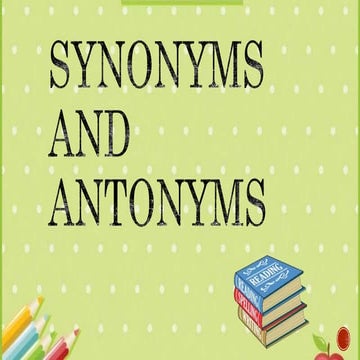 Grade 4 English -Synonyms and Antonyms.pptx
