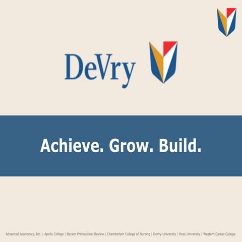 Q1 2009 Earning Report of DeVry Inc. | PDF