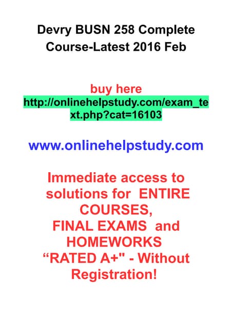 Acc 202 complete course material | DOCX