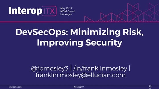 A journey from dev ops to devsecops | PPT