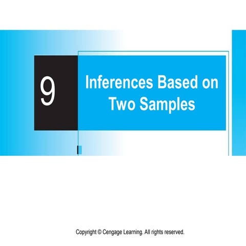 inferences based on two sample - chapter 9 | PPT