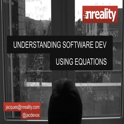 Understanding software engineering with equations | PPTX