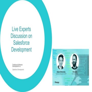 Live Experts Discussion on Salesforce Development | PPT