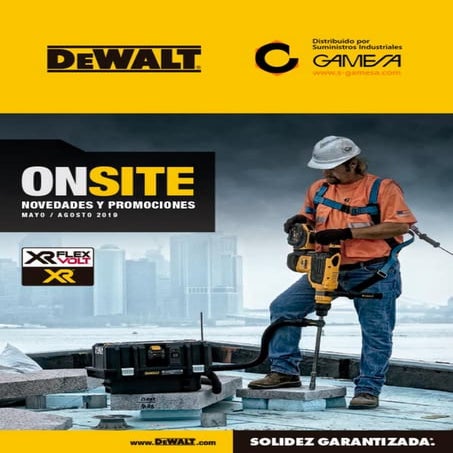 Novedades y promociones Dewalt, distribuidor por GAMESA | PDF