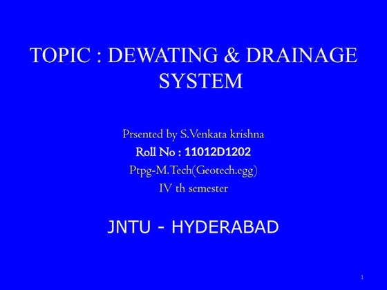 DESIGN OF SUBSURFACE DRAINAGE SYSTEM | PPTX | Gardening | Home & Garden