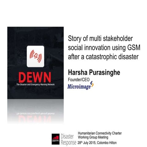 DEWN - GSMA Disaster Response Humanitarian Charter Working Group ...