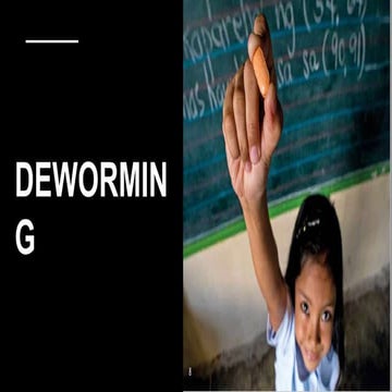 DEWORMING in secondary schools powepoint | PPT