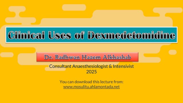 Dexmedetomidine | PPTX